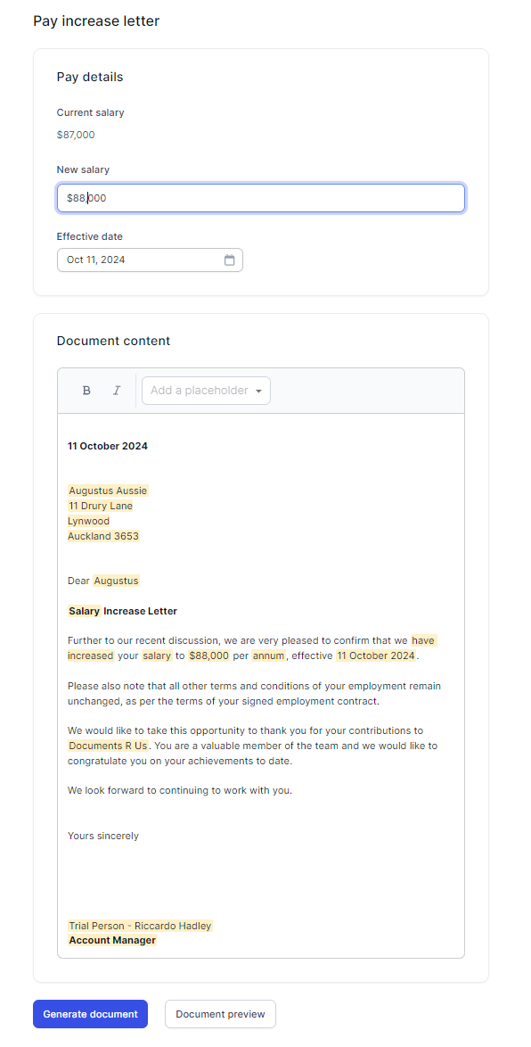 Release note: 11 October 2024
